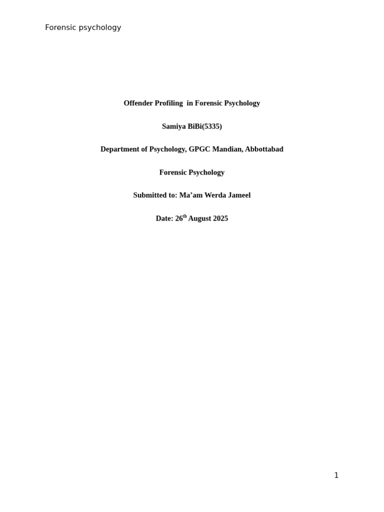 Offender Profiling: Charles Sobhraj Case | PDF | Offender Profiling ...