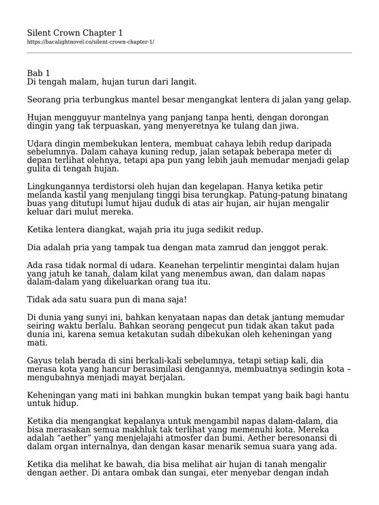 Silent Crown CH 1 - CH 100 | PDF