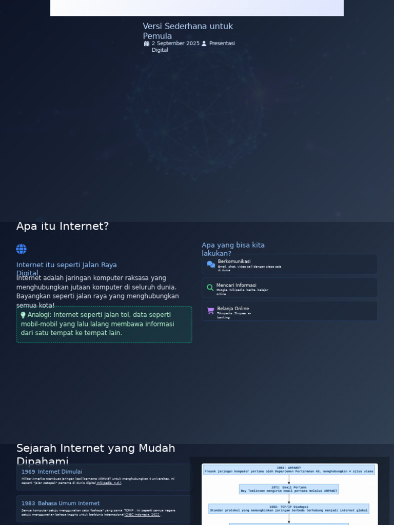 Perkembangan Internet Dan Cloud Computing_ Versi Sederhana Untuk Pemula | PDF
