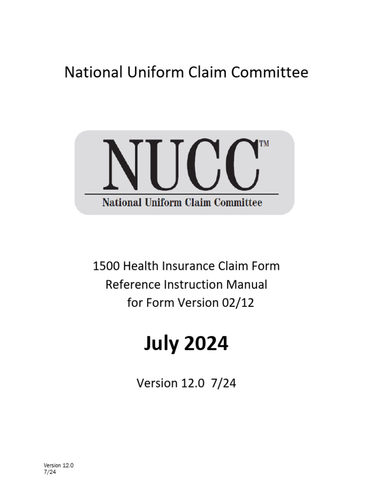 1500 Health Insurance Claim Form Guide | PDF | Insurance | American ...