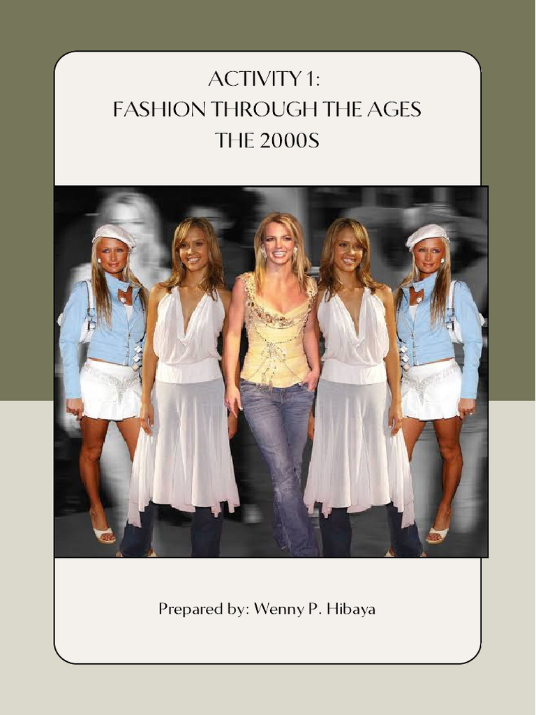 Activity 1 Fashion Through The Ages PDF | PDF