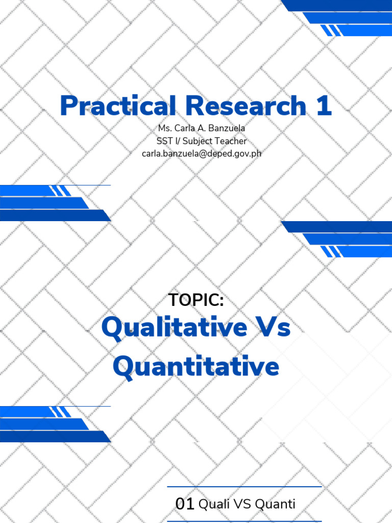 Lesson 4 Qualitative Vs Quantitative | PDF