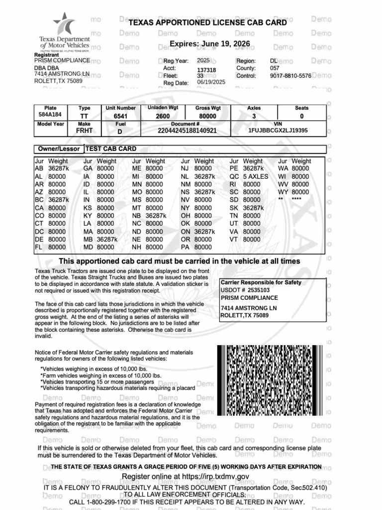 License Cab Card Frht. | PDF | Vehicles | Transport