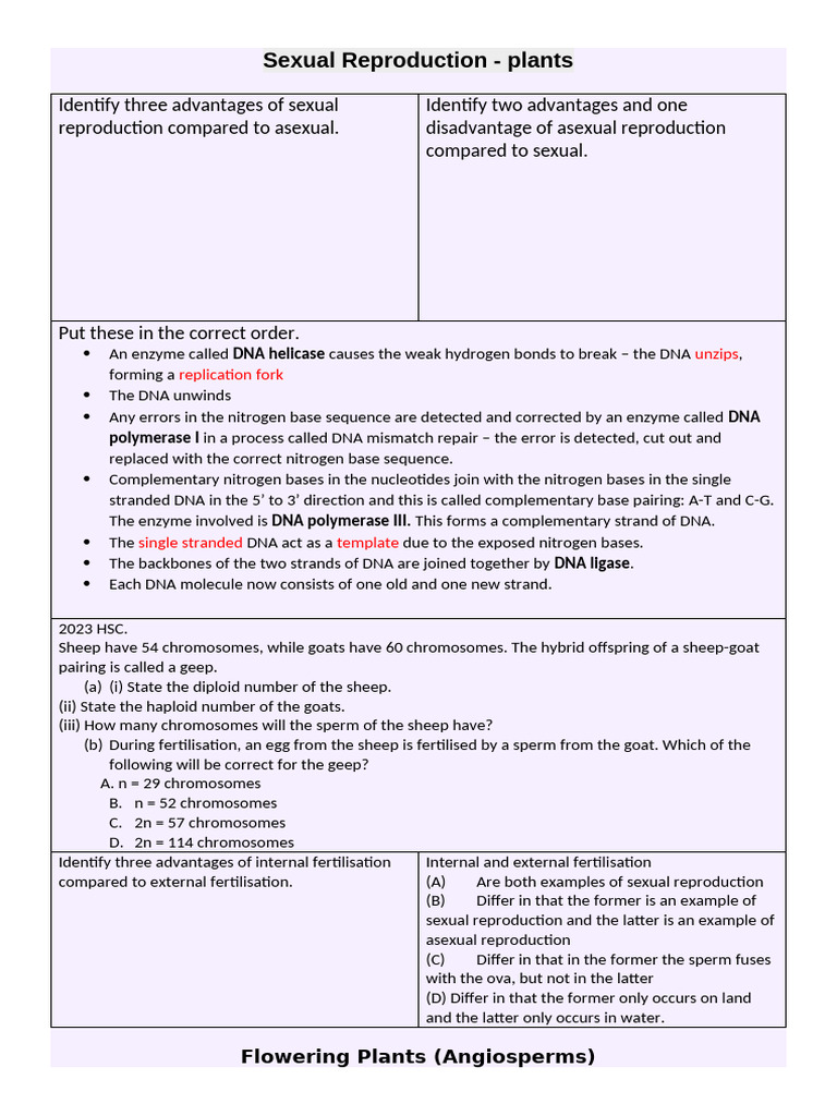 Sexual Reproduction Plants | PDF | Sexual Reproduction | Flowers