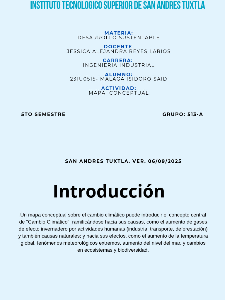 Mapa Conceptual del Cambio Climático | PDF | Gases de efecto ...