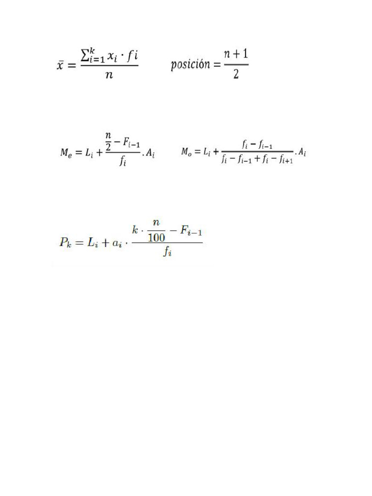 Formulas Probabilidad | PDF