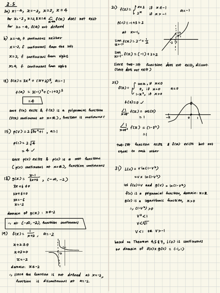 Calculus Discussion Qns Week 2 | PDF | Function (Mathematics) | Algebra