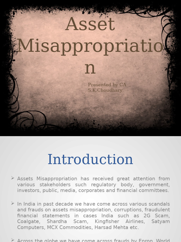 Examples of Asset Misappropriation | PDF | Cheque | Fraud