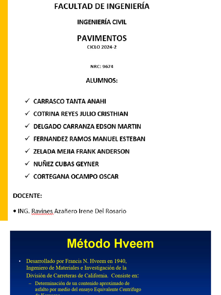 Método Hveem Salida | PDF