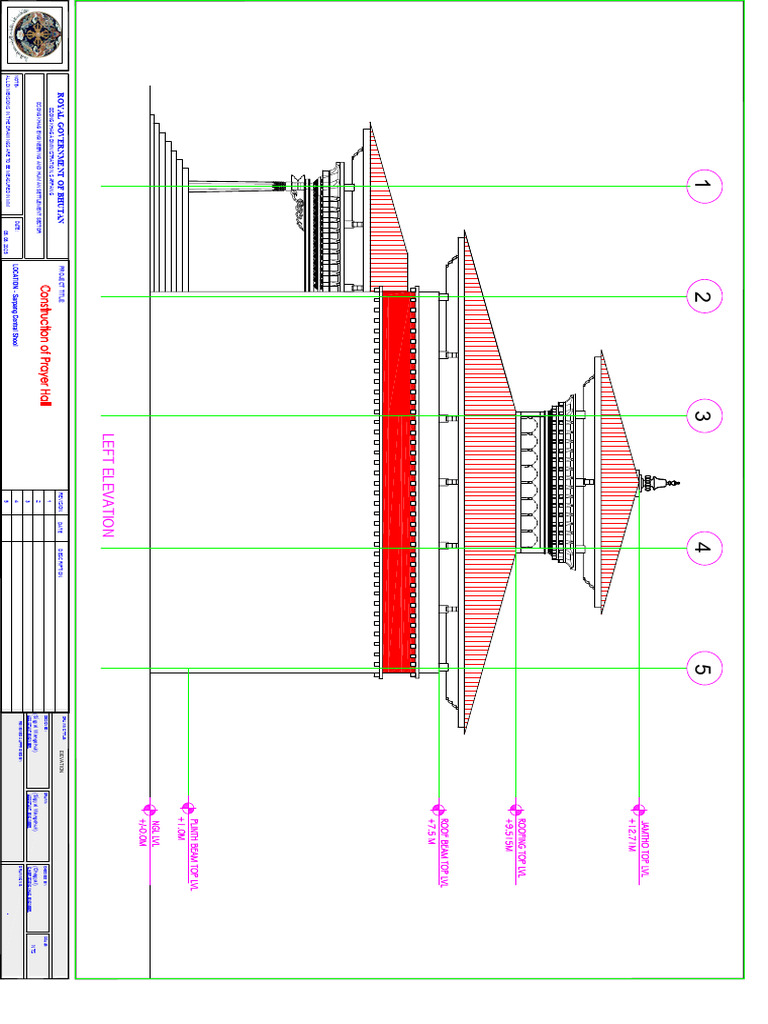Sarpang Central School Elevation Drawings | PDF