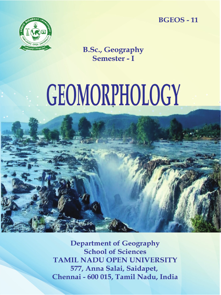 B.Sc Geography: Geomorphology Course | PDF | Rock (Geology) | Geomorphology