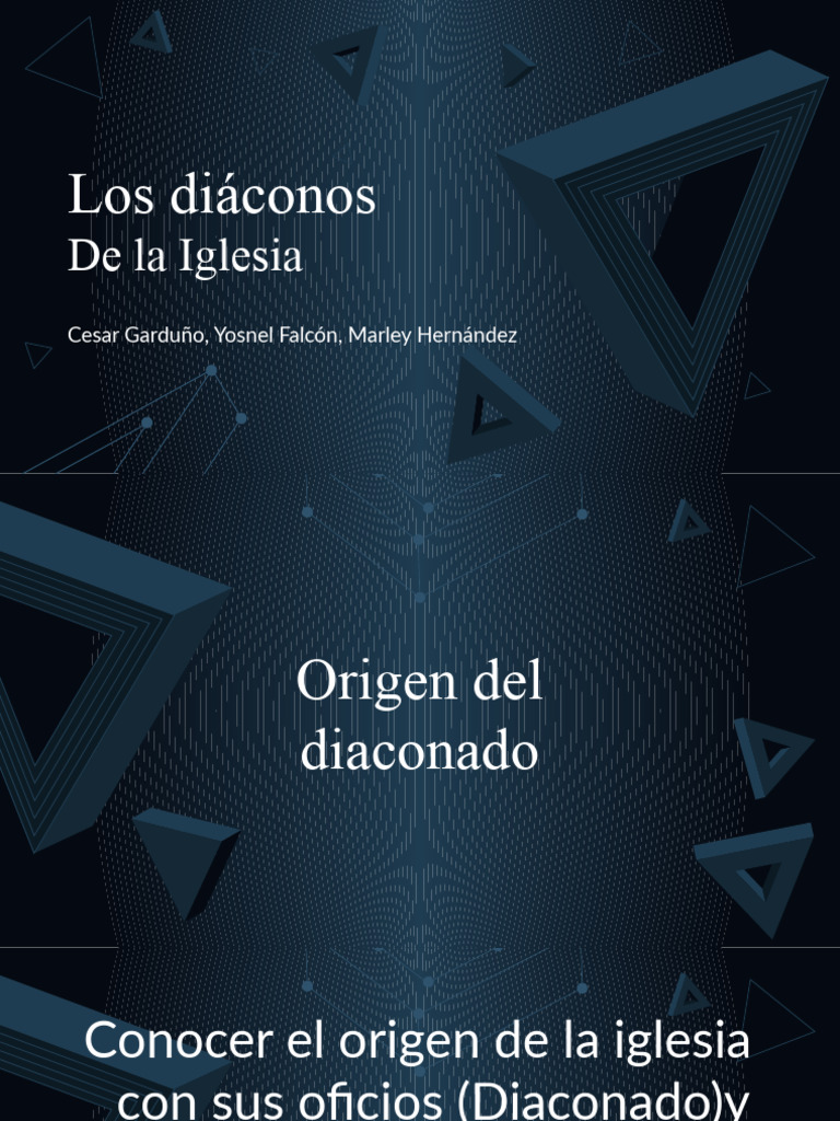 Los Diaconos de La Iglesia | PDF | Diácono | Comportamiento religioso y ...