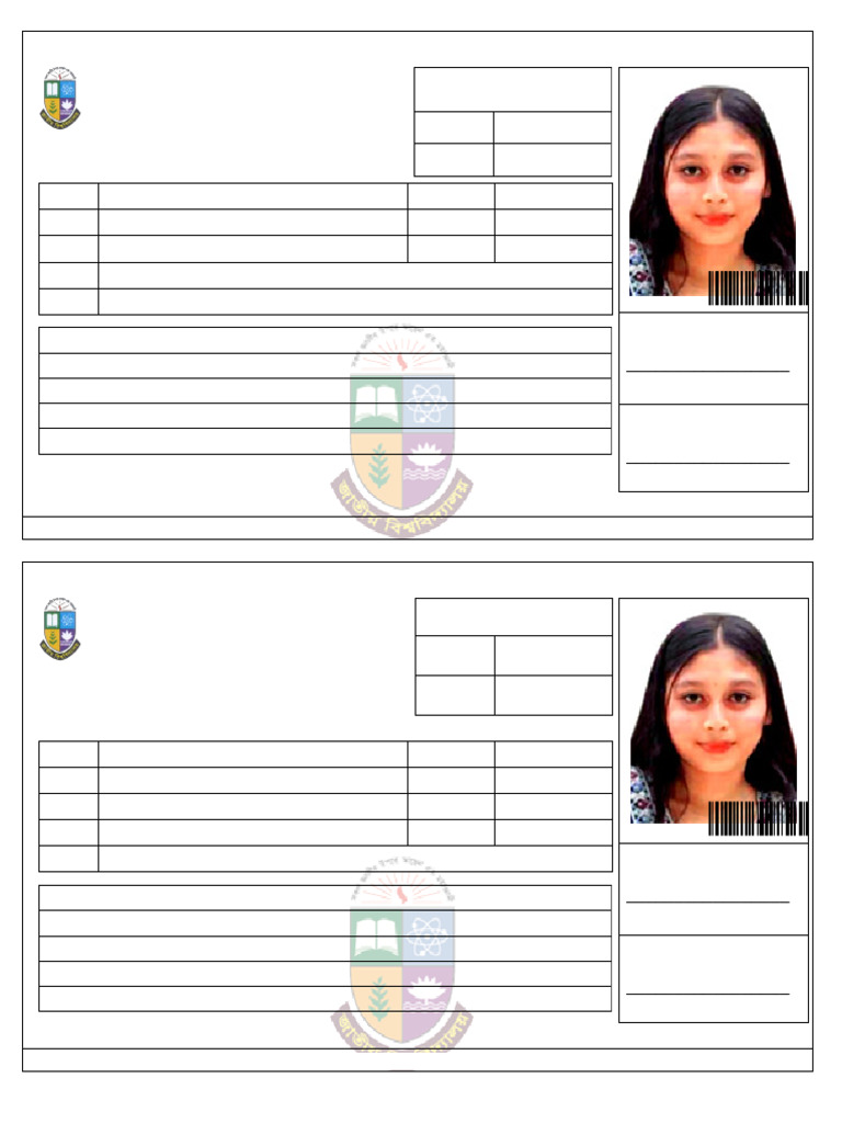 2024-2025 Bachelor Admission Form | PDF | Authentication | Access Control