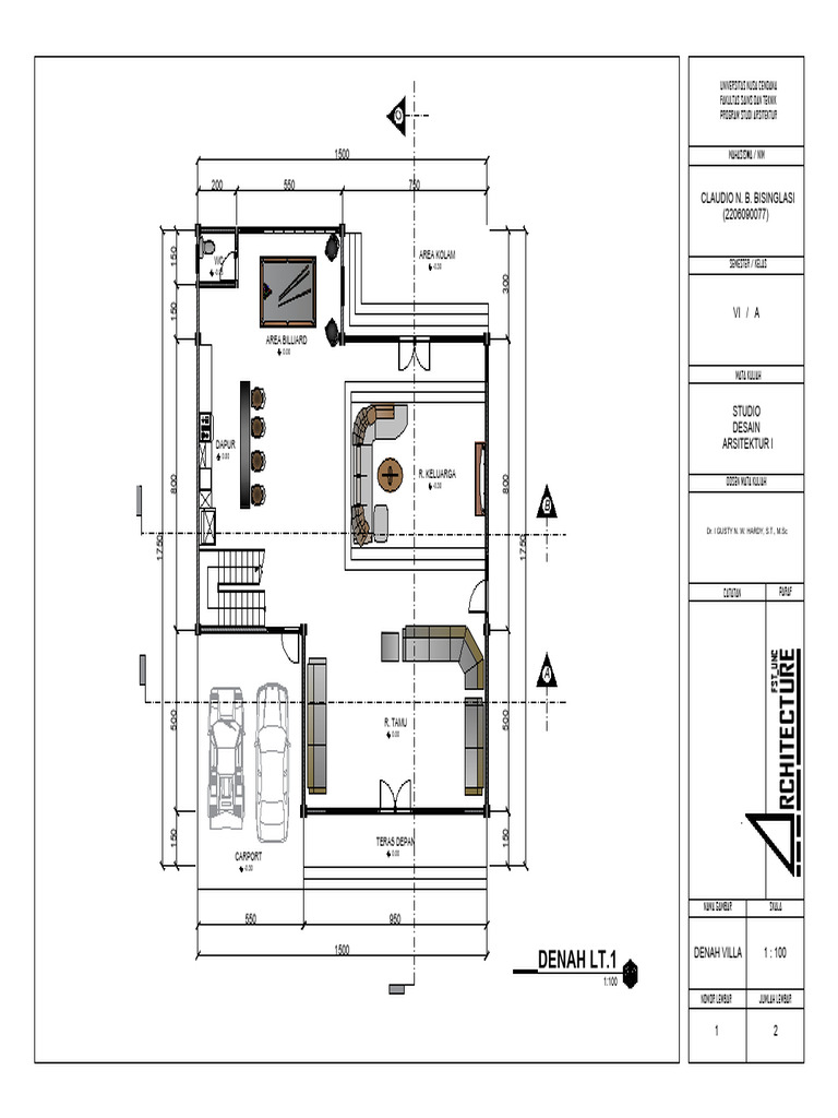 Denah Studio Model.1pdf | PDF