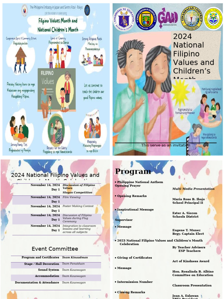 2024 Filipino Values Month Program | PDF | Learning