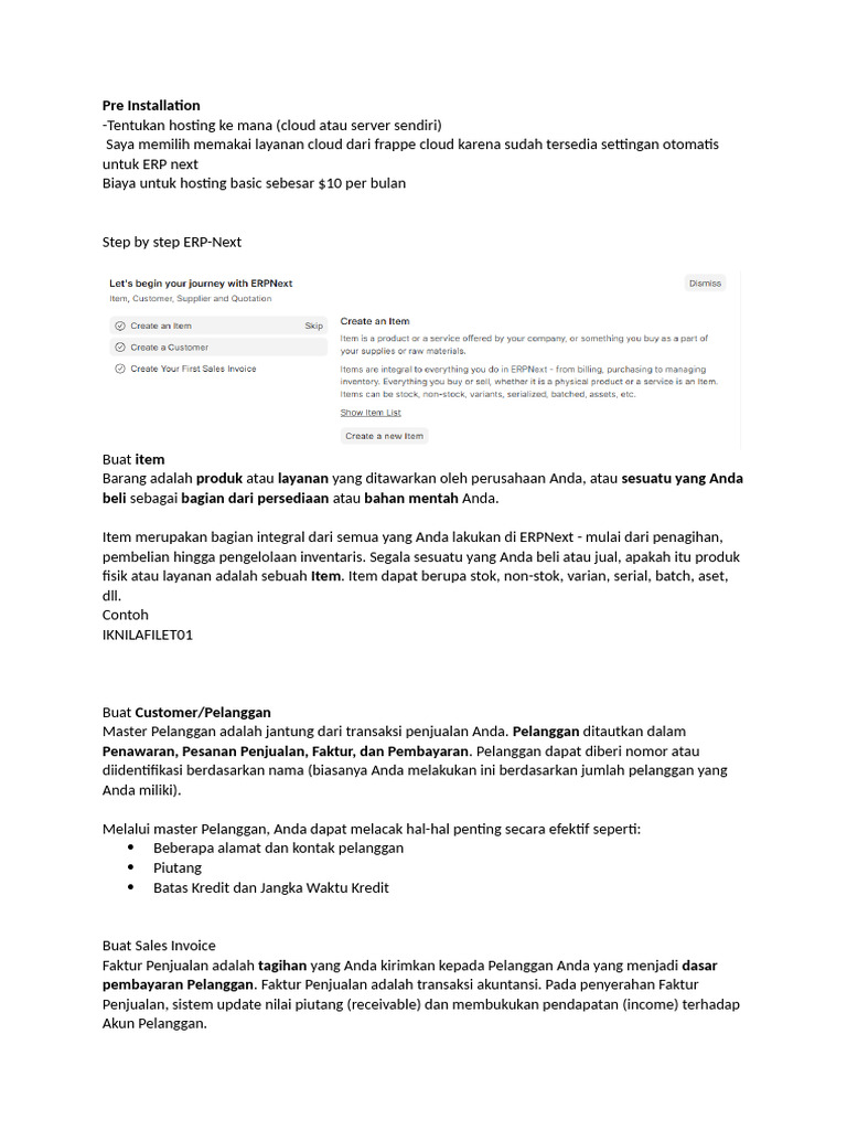 ERP NEXT Setting Step by Step | PDF