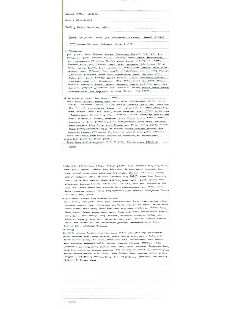 Essai Farhan Arisandy - 1 | PDF