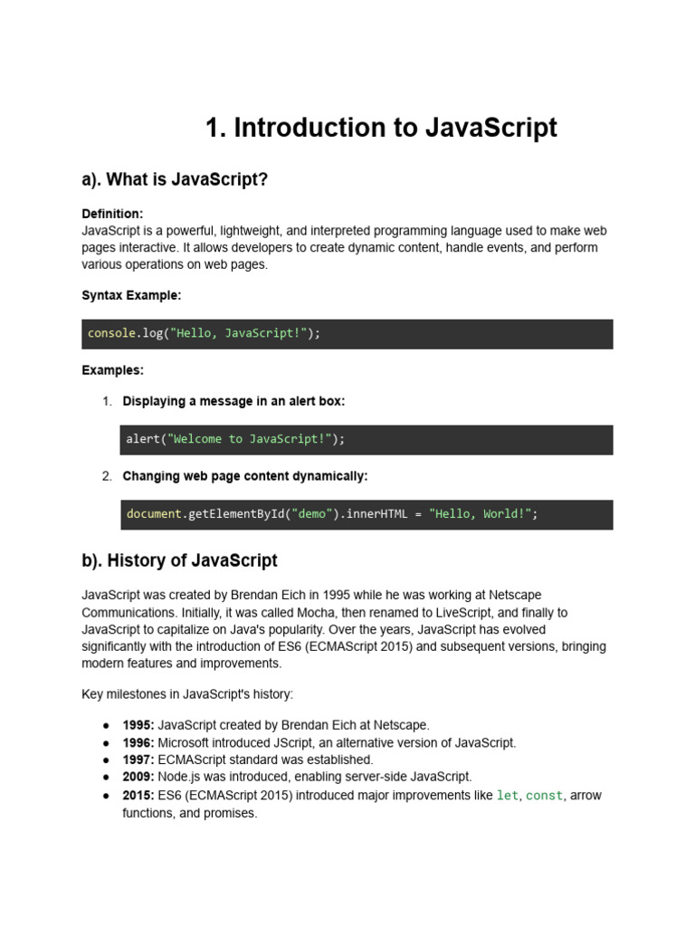 Javascript Notes Ashok It Pdf Java Script Document Object Model