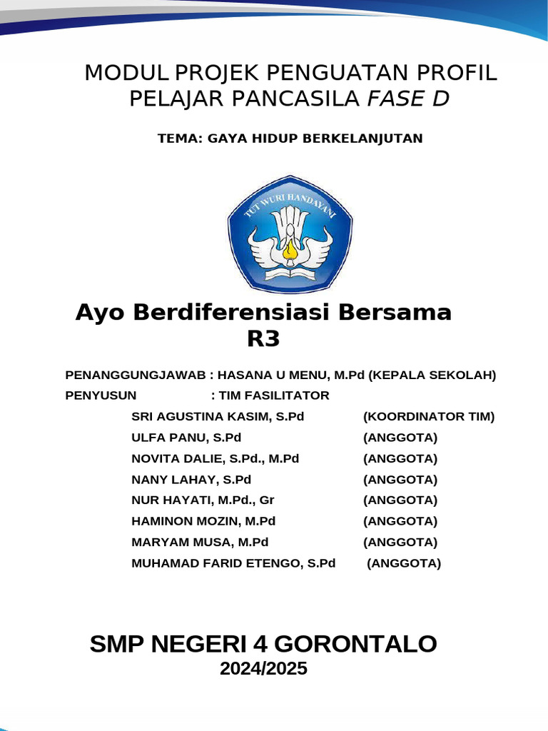Modul P5 Kelas Ix SMPN 4 Gorontalo | PDF