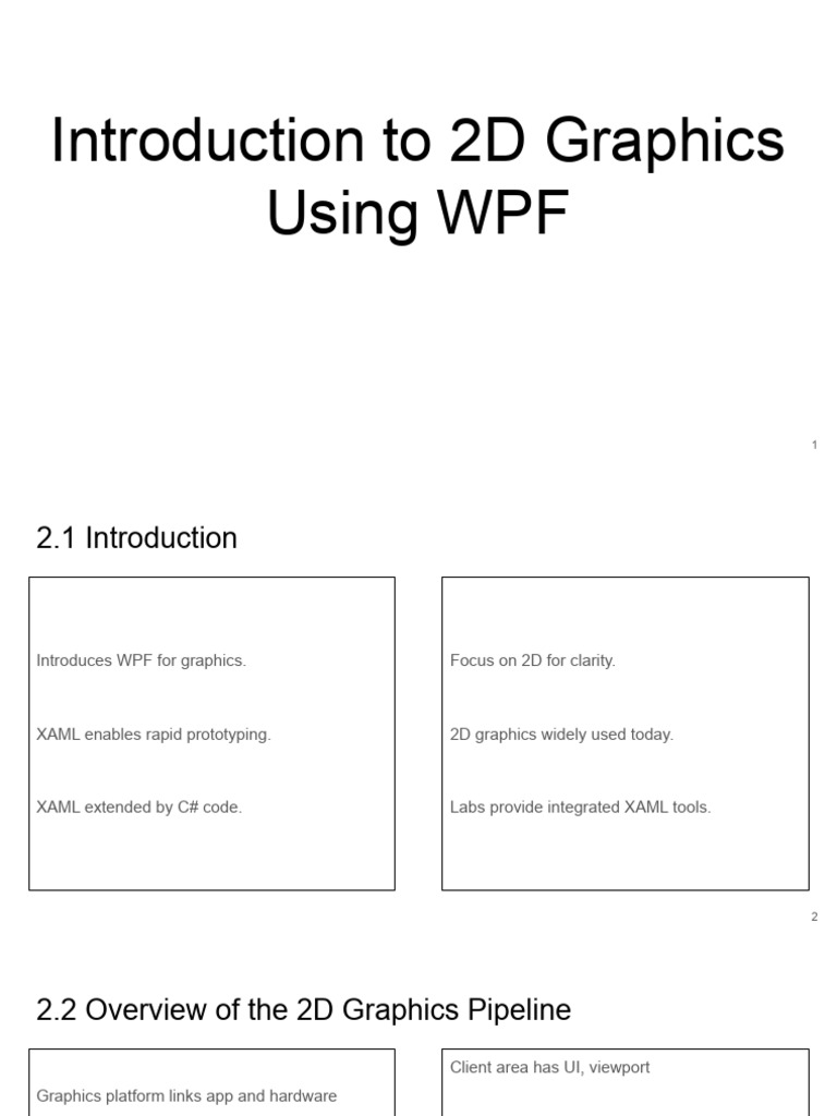 Chapter 2 Introduction To 2D Graphics Using WPF | PDF | Computer ...