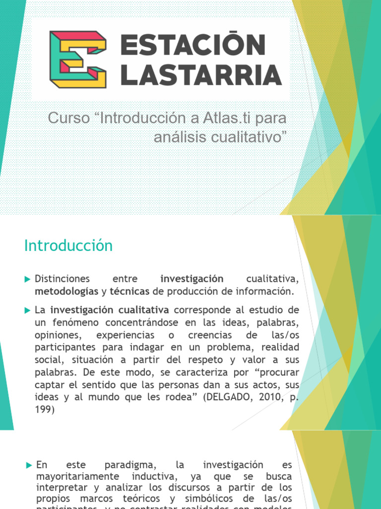 Curso Atlas.ti: Análisis Cualitativo | PDF | Software | Metodología