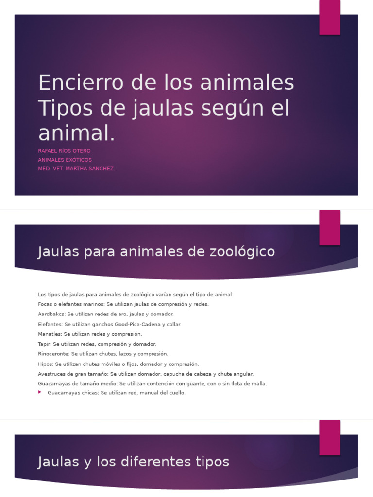 Tipos de Jaulas | PDF