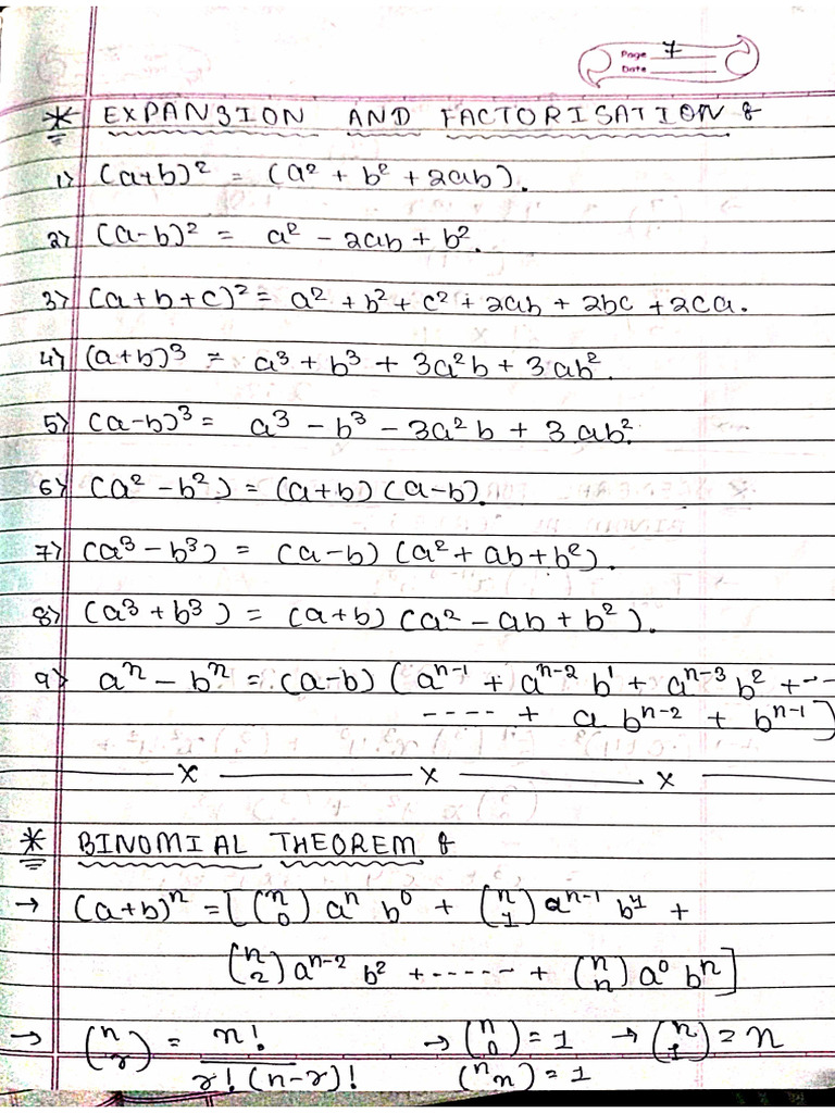 Expansion and Factorisation | PDF