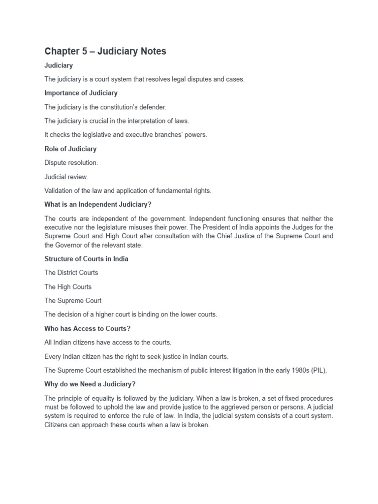 Understanding India's Judiciary System | PDF | Judiciaries | Supreme ...
