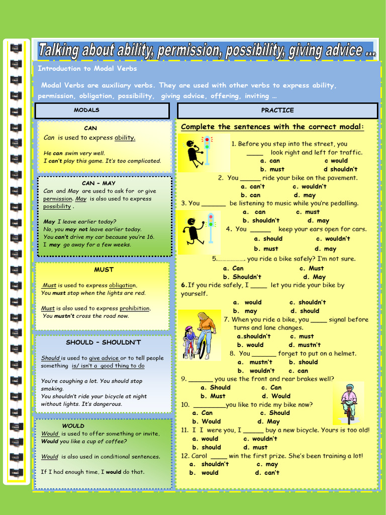 Introduction To Modal Verbs | PDF | Chess | Chess Theory