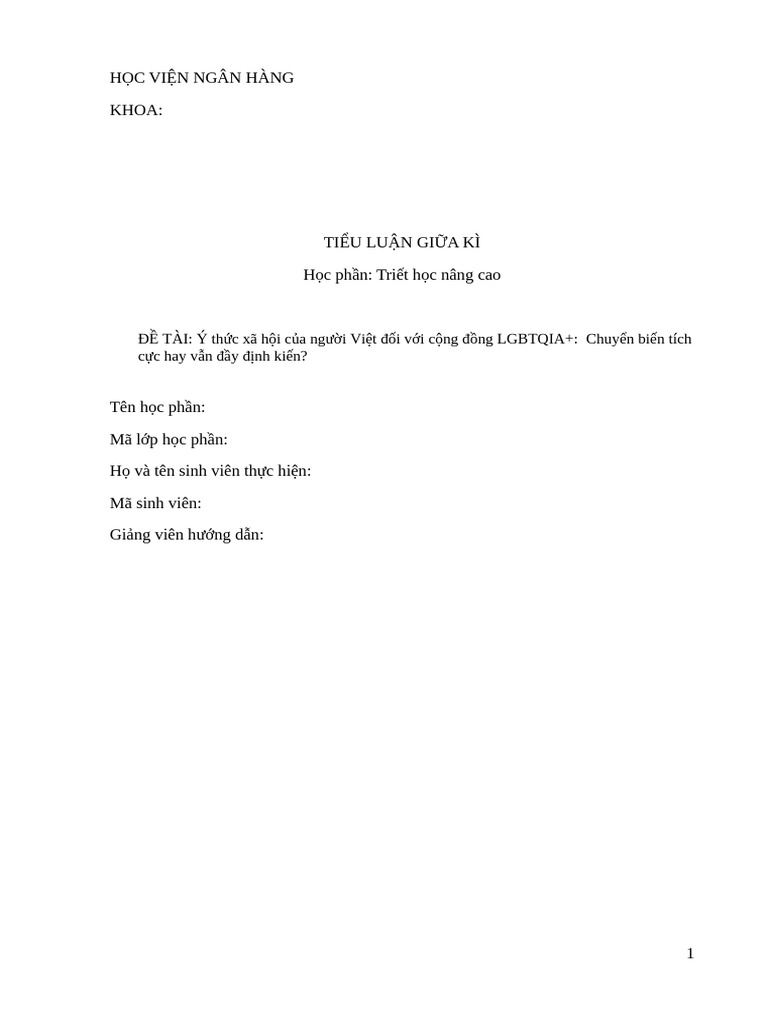 Bai Tieu Luan Sua Vanphong | PDF