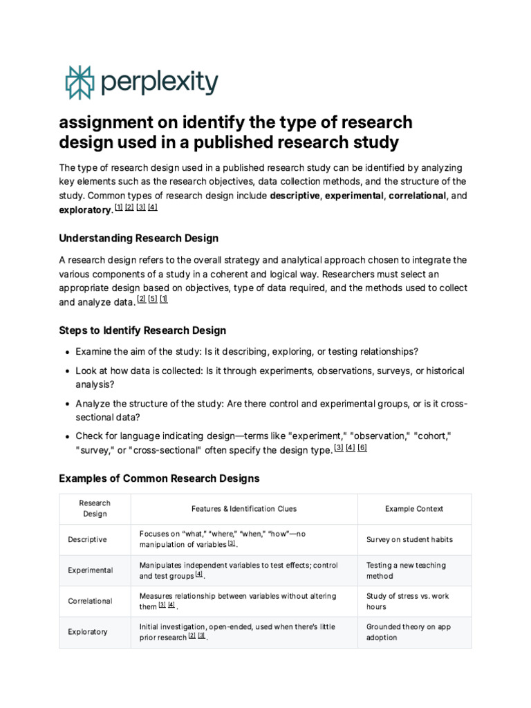 Identifying Research Design Types | PDF | Experiment | Data Analysis