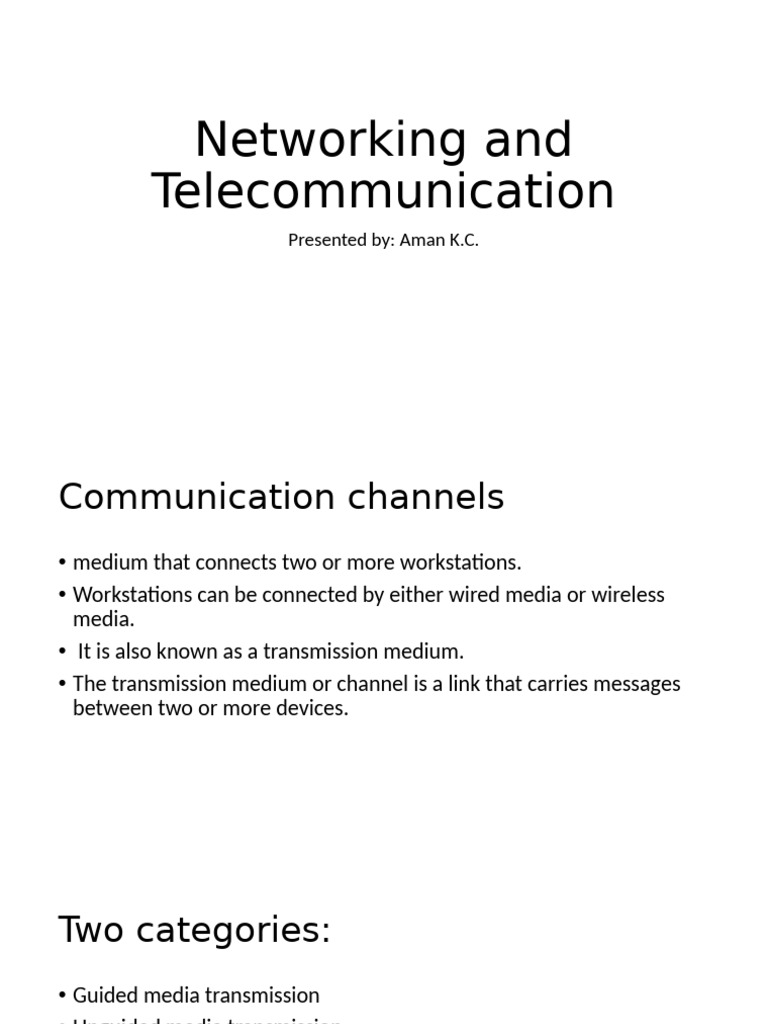 Understanding Networking Media Types | PDF | Transmission Medium ...