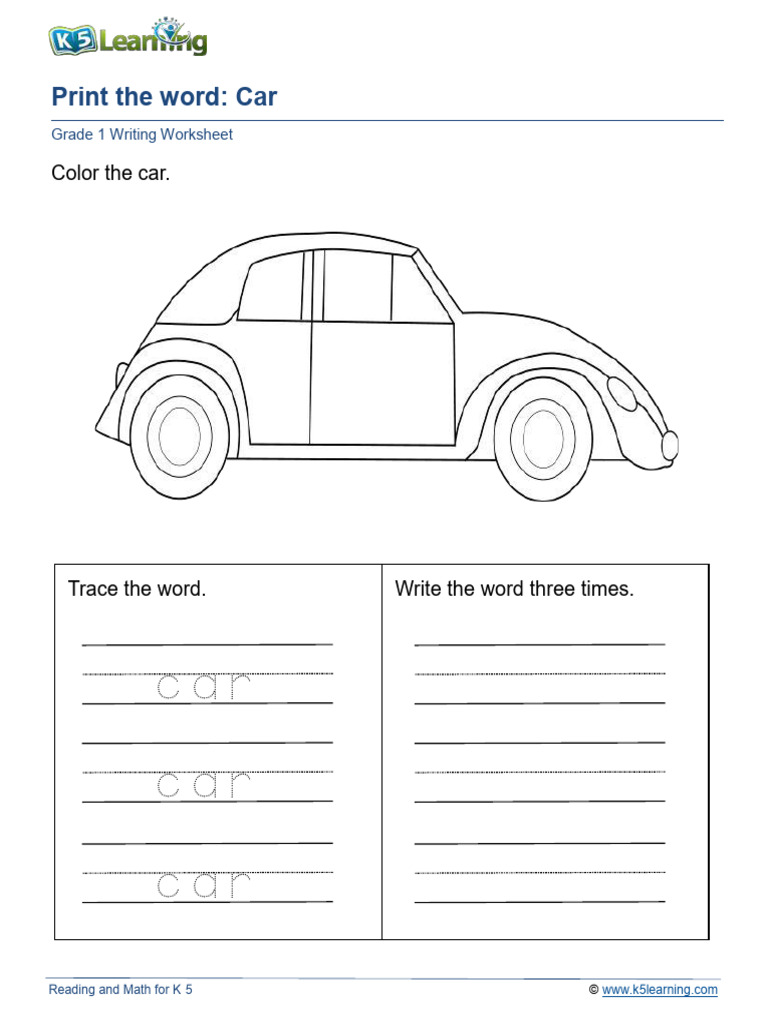 Grade 1 Print Words B | PDF