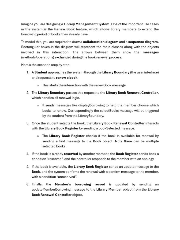 Sequence Collaboration Diagram | PDF