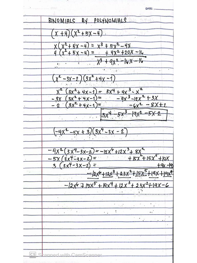 Solving Binomials To Polynomials | PDF