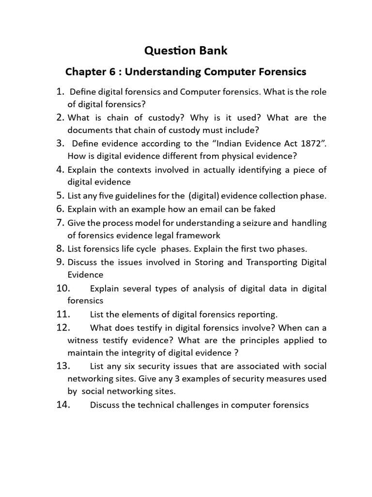Computer Forensics: Key Concepts & Challenges | PDF