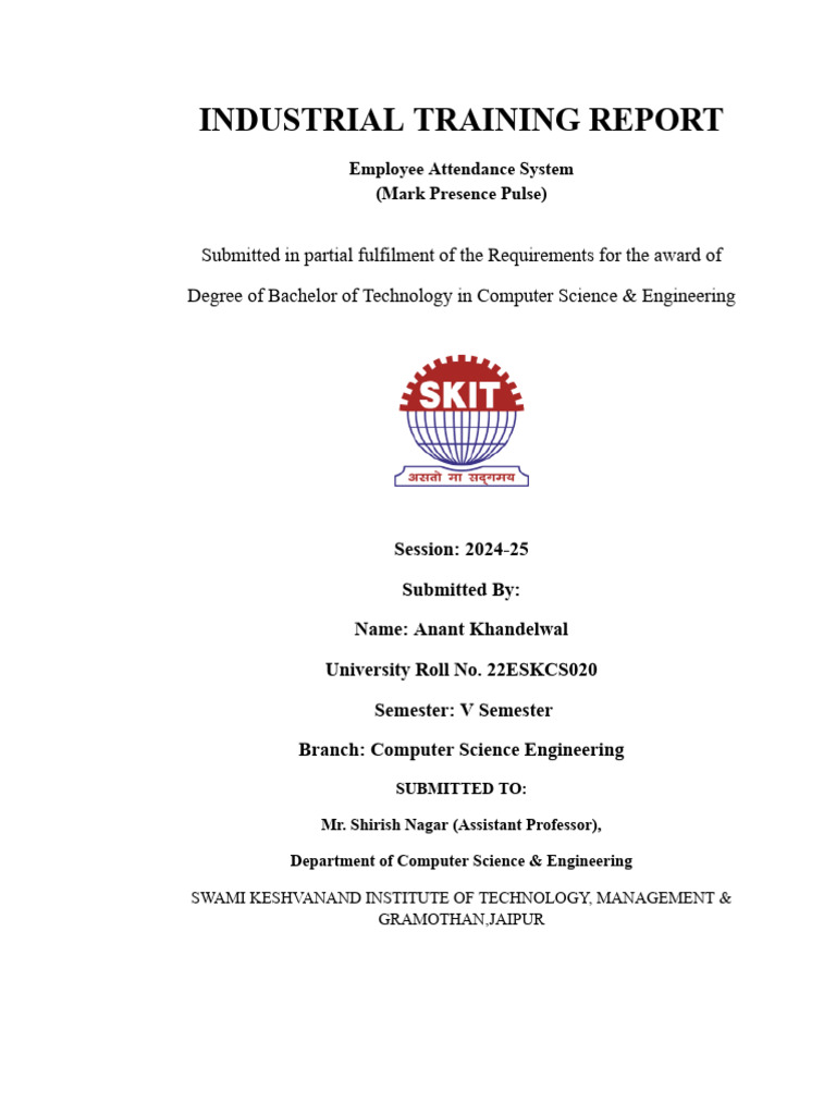 Itr Report | PDF | Databases | Usability