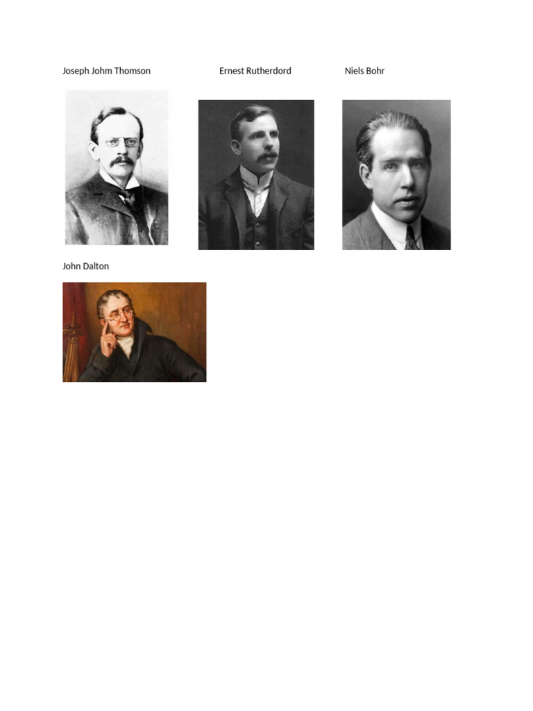 Gambar Tokoh Penemu Atom | PDF
