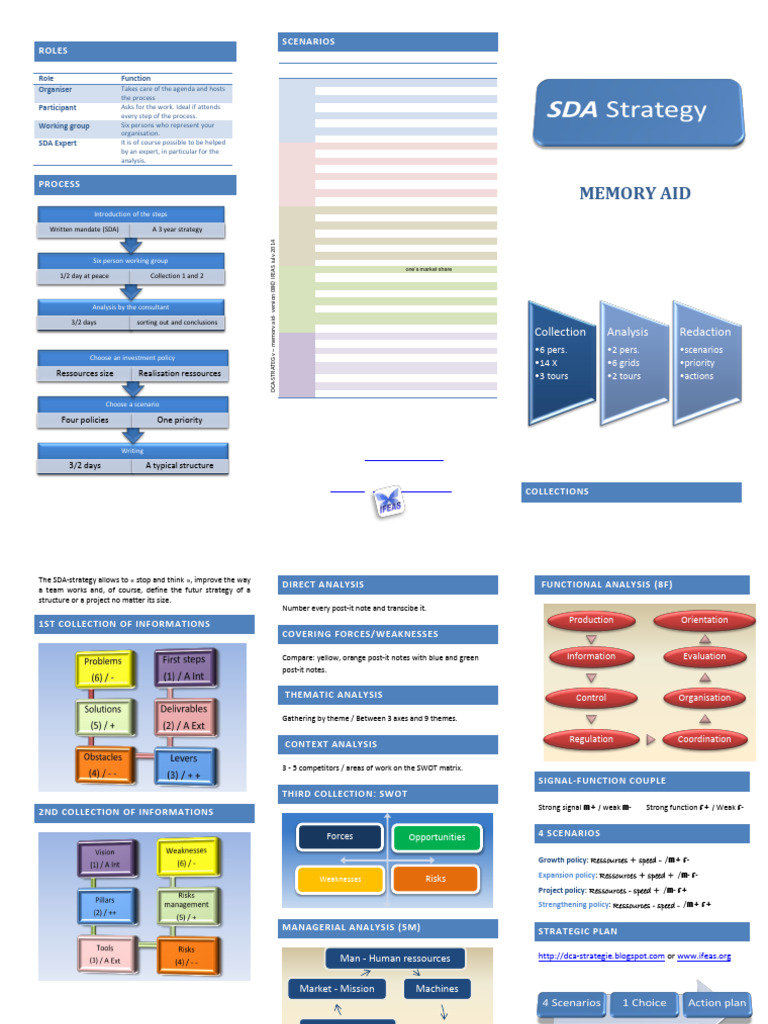 SDA Strategy Roles and Process Guide | PDF | Swot Analysis | Business