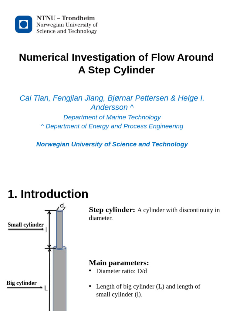 Flow Dynamics of Step Cylinder Vortices | PDF | Vortices | Dynamics ...