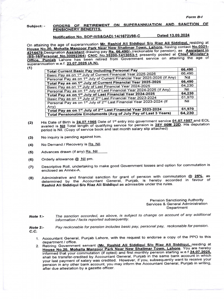 Orders of Retirement | PDF | Employee Benefits | Pension