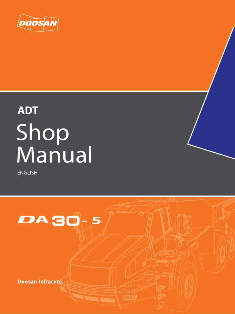 Doosan DA30 Workshop Manual | PDF | Screw | Personal Protective Equipment