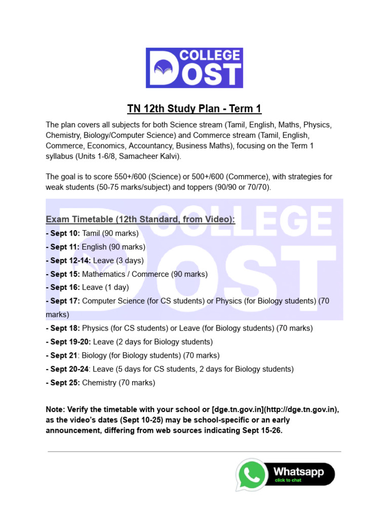 Study Plan | PDF | Matrix (Mathematics) | Mathematics