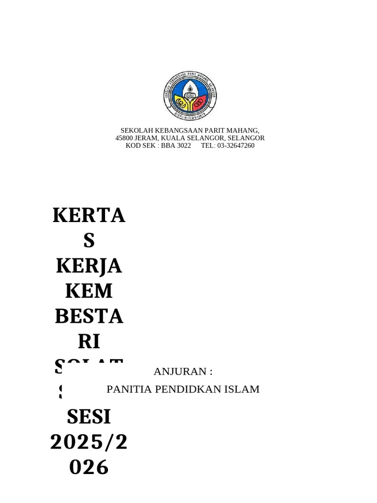 Kertas Kerja Kbs 1 2025 | PDF