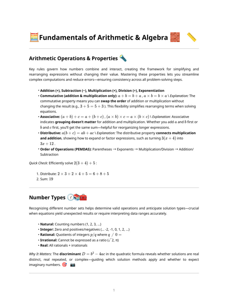 Civil Eng Math Reviewer - Janfer | PDF | Multiplication | Equations