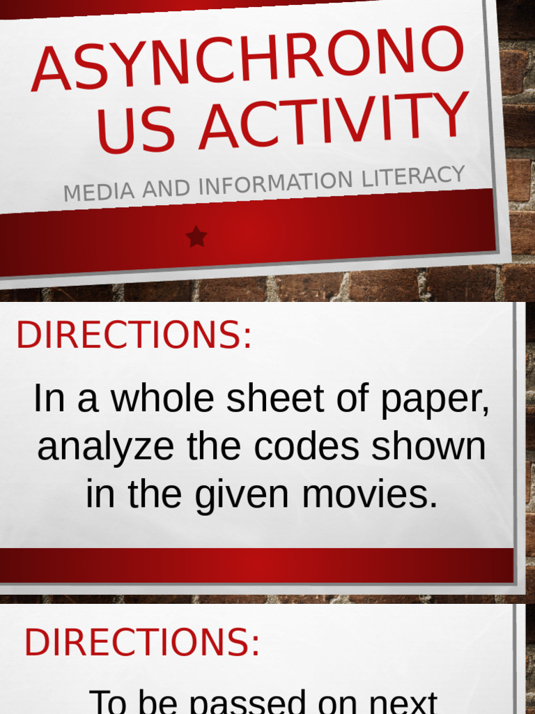 Asynchronous Activity FG | PDF