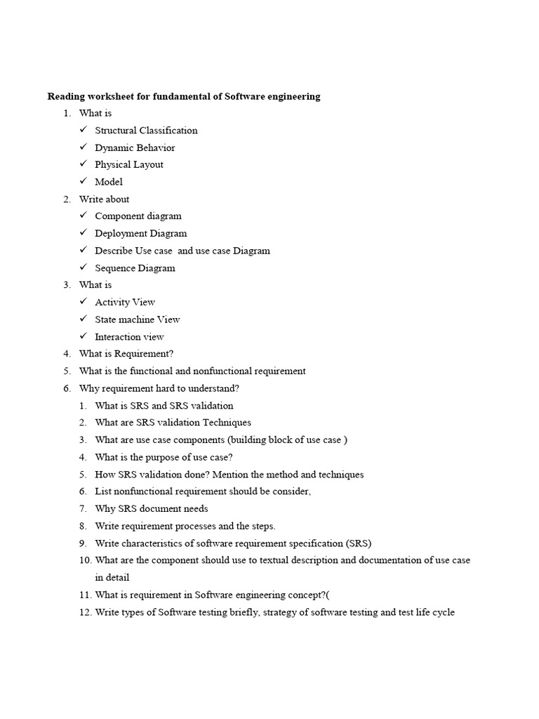 Software Engineering Concepts and SRS Guide | PDF