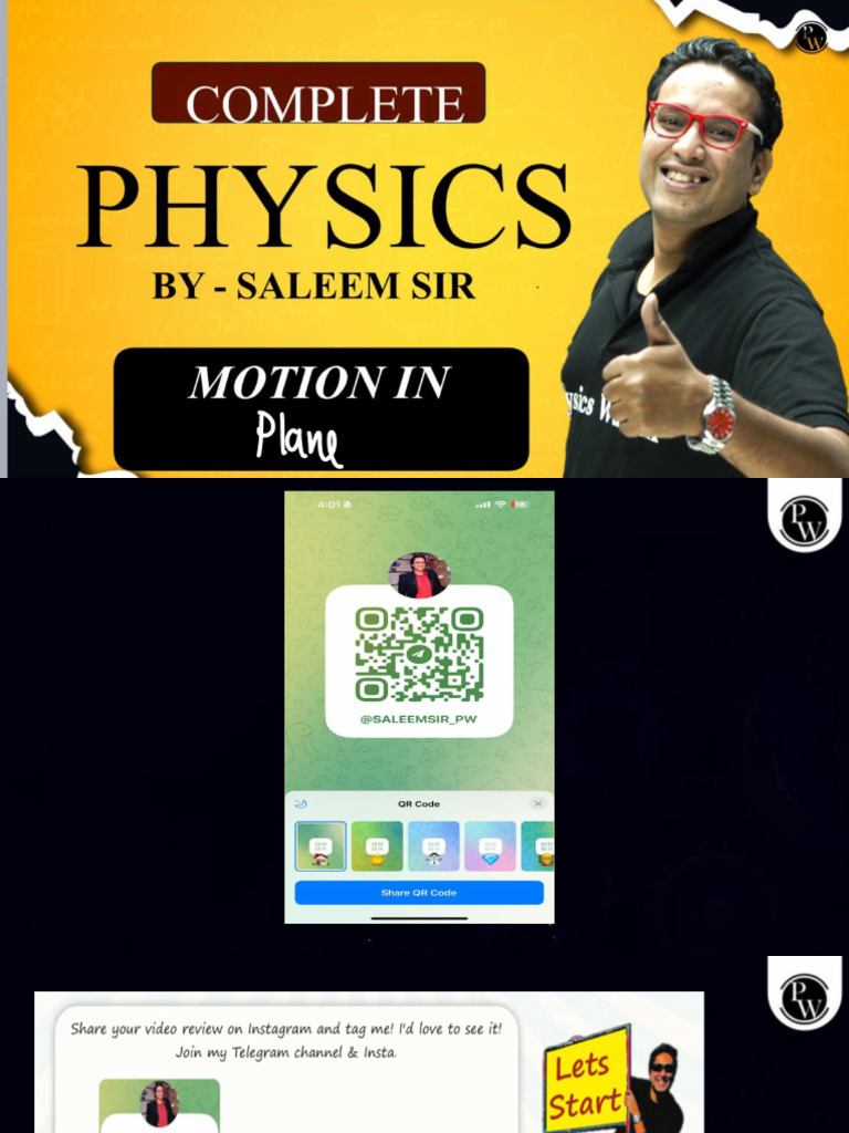 Motion in Plane in One Shot - Class Notes - Complete PHYSICS by Saleem ...