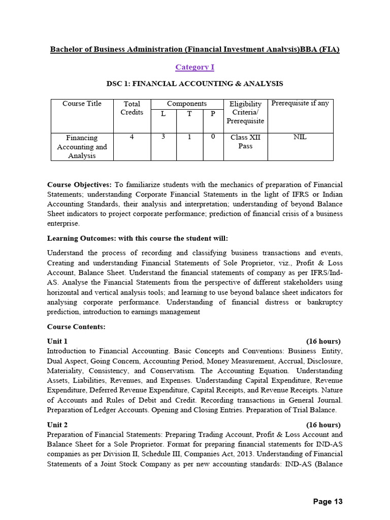 BBA in Financial Investment Analysis | PDF | Macroeconomics | Statistics