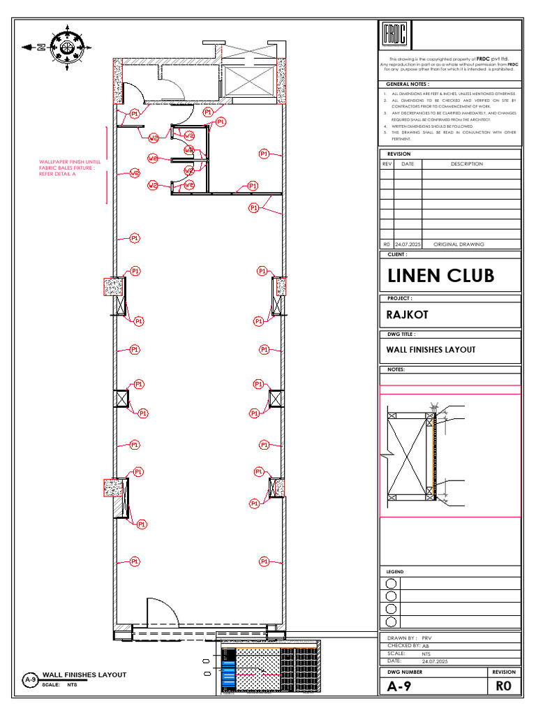 Wall Finishes Layout Plan | PDF